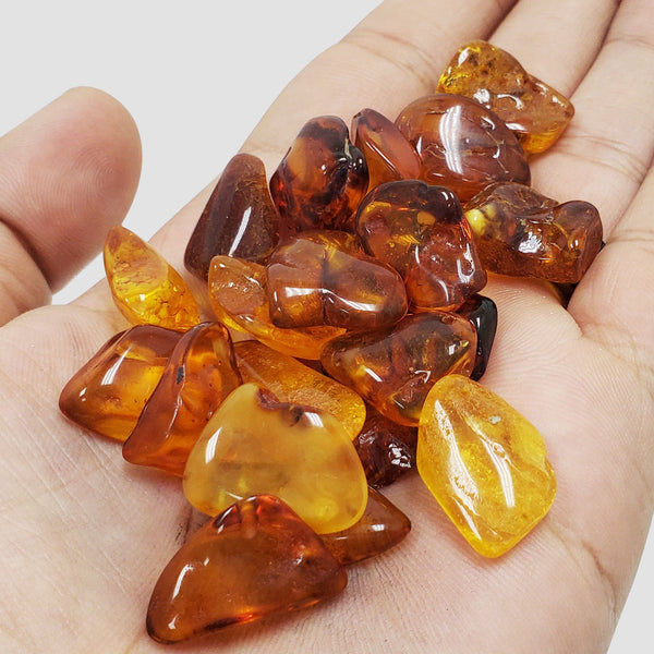 Natural Baltic Amber Crystal Gemstones Genuine Healing Fossilized Resi